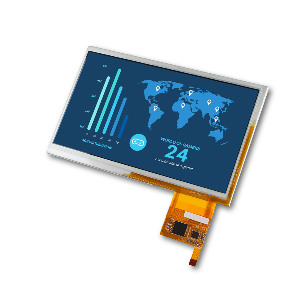 7" Industrial TFT, 1024x600 TFT LCD Monitor with Touch｜EVERVISION